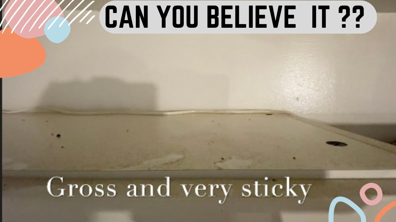 Kitchen Reset / Cupboards dirty and sticky /Using new method - YouTube