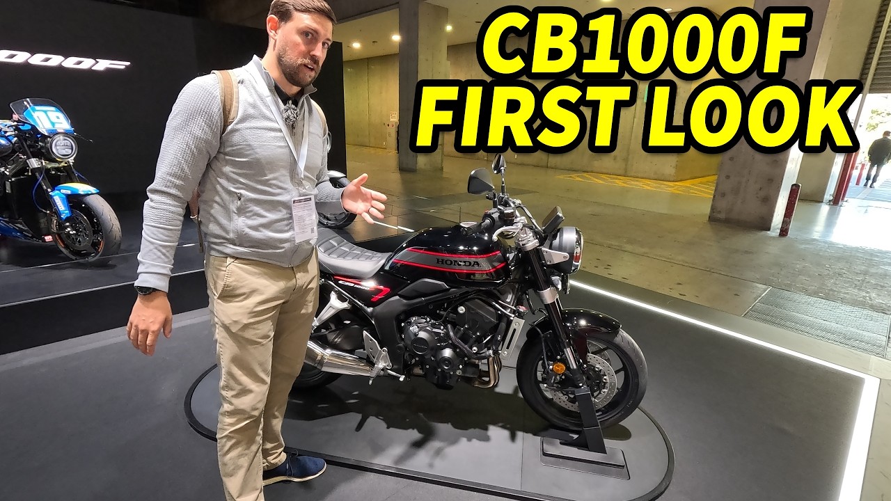 First Look at Honda's new CB1000F and Concepts // Live from JMS 2025 ...