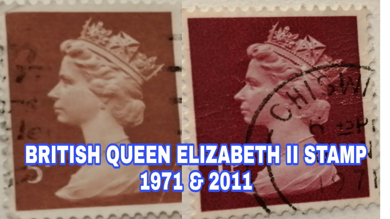 BRITISH QUEEN ELIZABETH II STAMP 1971 AND 2011 WORTH MONEY - YouTube