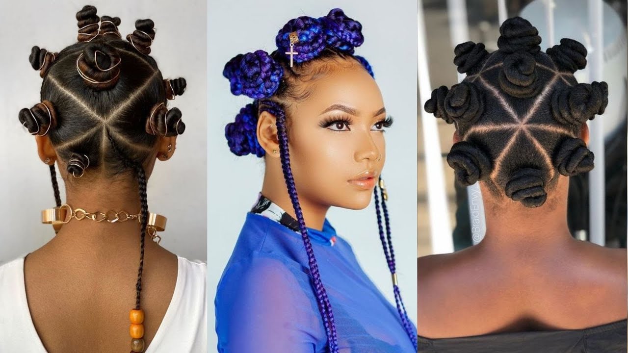 🌸 Beautiful and EASY BANTU KNOTS Hairstyles - YouTube