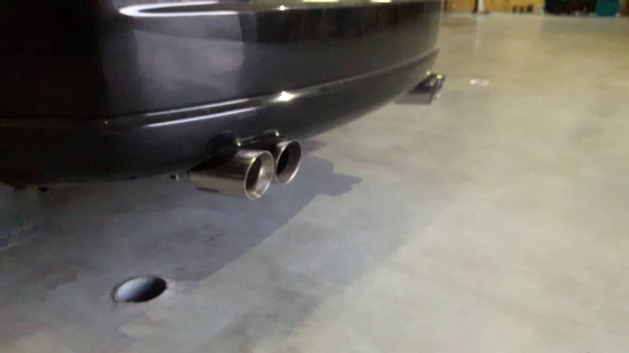 Dodge caliber custom exhaust - YouTube