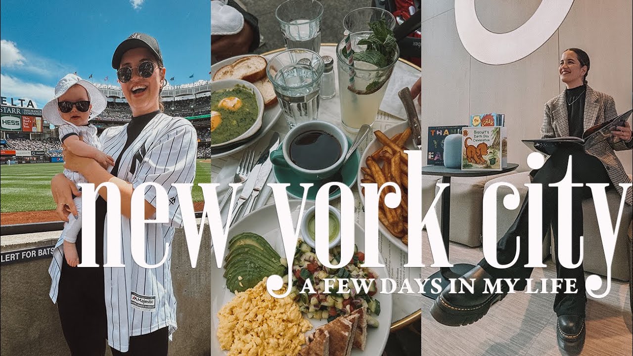 NEW YORK VLOG 🚖 | Weekend in my life: Earth Day, Central Park race and baby's first Yankees game ...