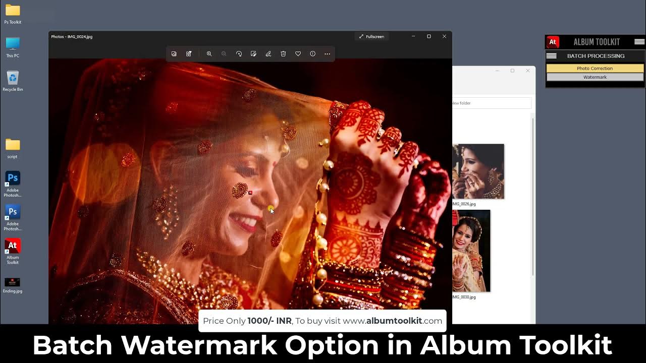 Batch Watermark Option in Album Toolkit - YouTube