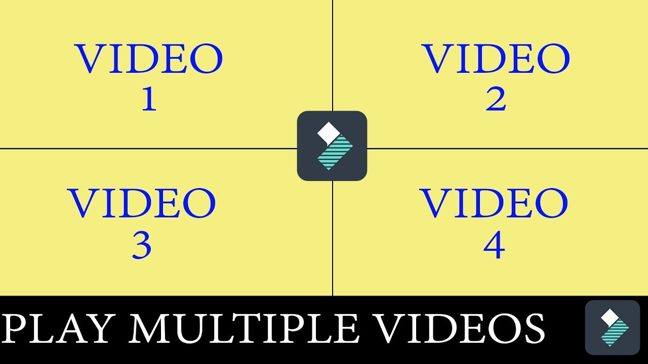 How to play Multiple Videos in a Video in Wondershare Filmora in Hindi ...