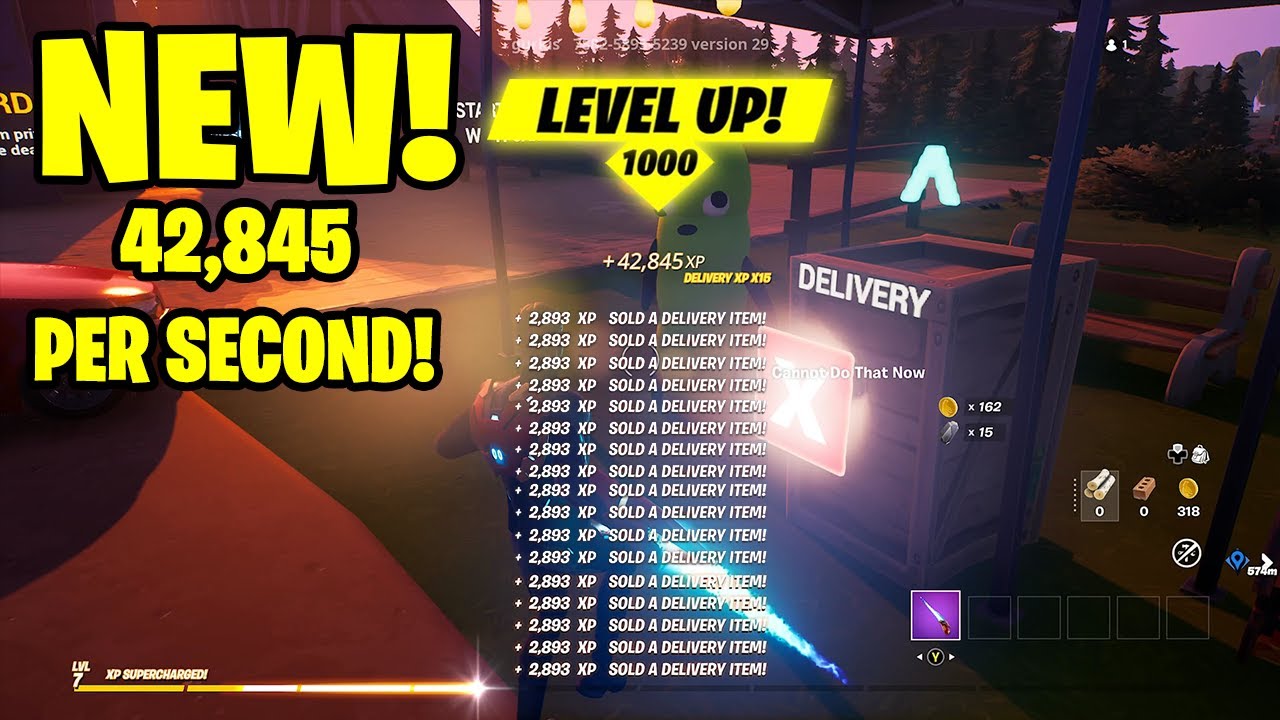 SUPER EASY XP GLITCH (42,845 PER SECOND) NEW MAP CODE FORTNITE! - YouTube