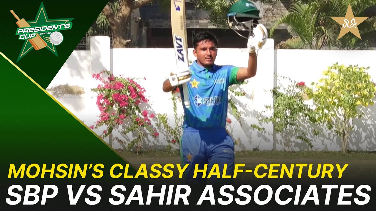 Mohsin’s Classy Half-Century | SBP vs Sahir Associates - President's ...