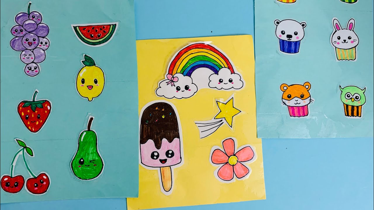 DIY STICKER |How to make stickers (2 easy way) |DIY sticker tutorial ...