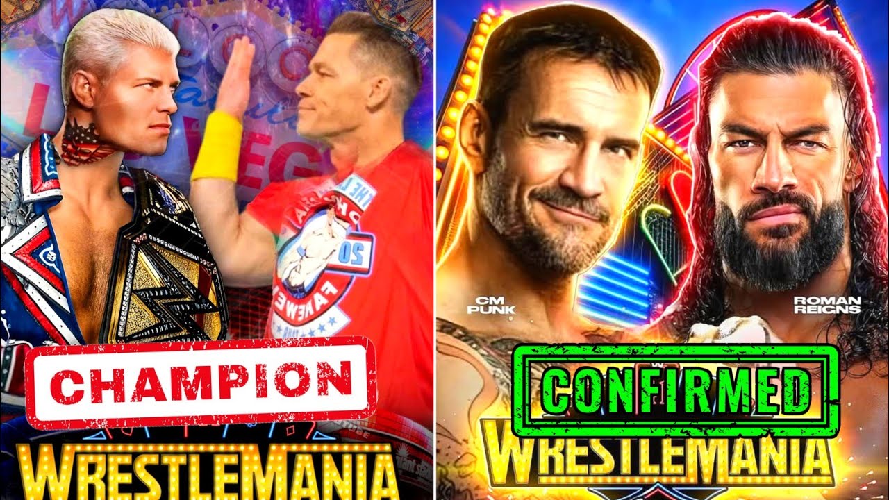 John cena champion again?, cm punk vs Roman Reigns match confirmed wm41 ...