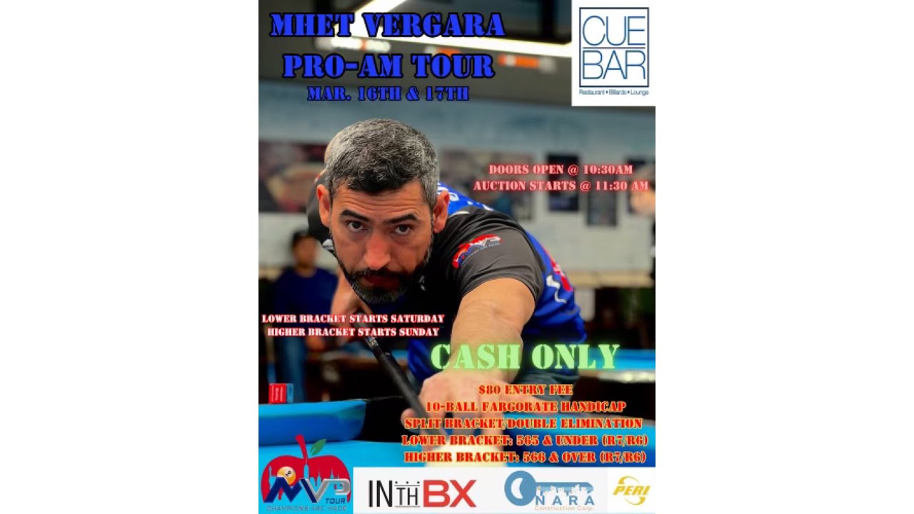 MVP 10-Ball Handicap Tournament 3/17/24 Higher Bracket - YouTube
