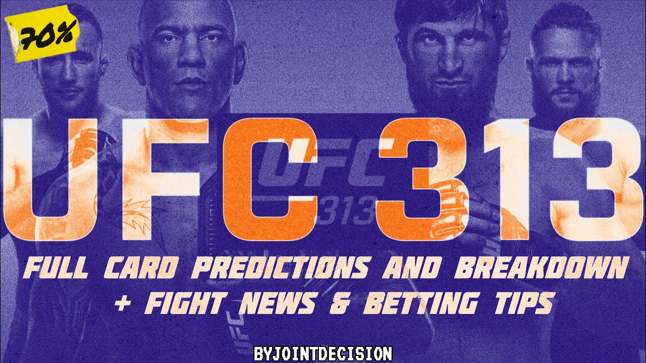 UFC 313 Full Card PREDICTIONS, BREAKDOWN, Fight News & Betting TIPS 70% ...