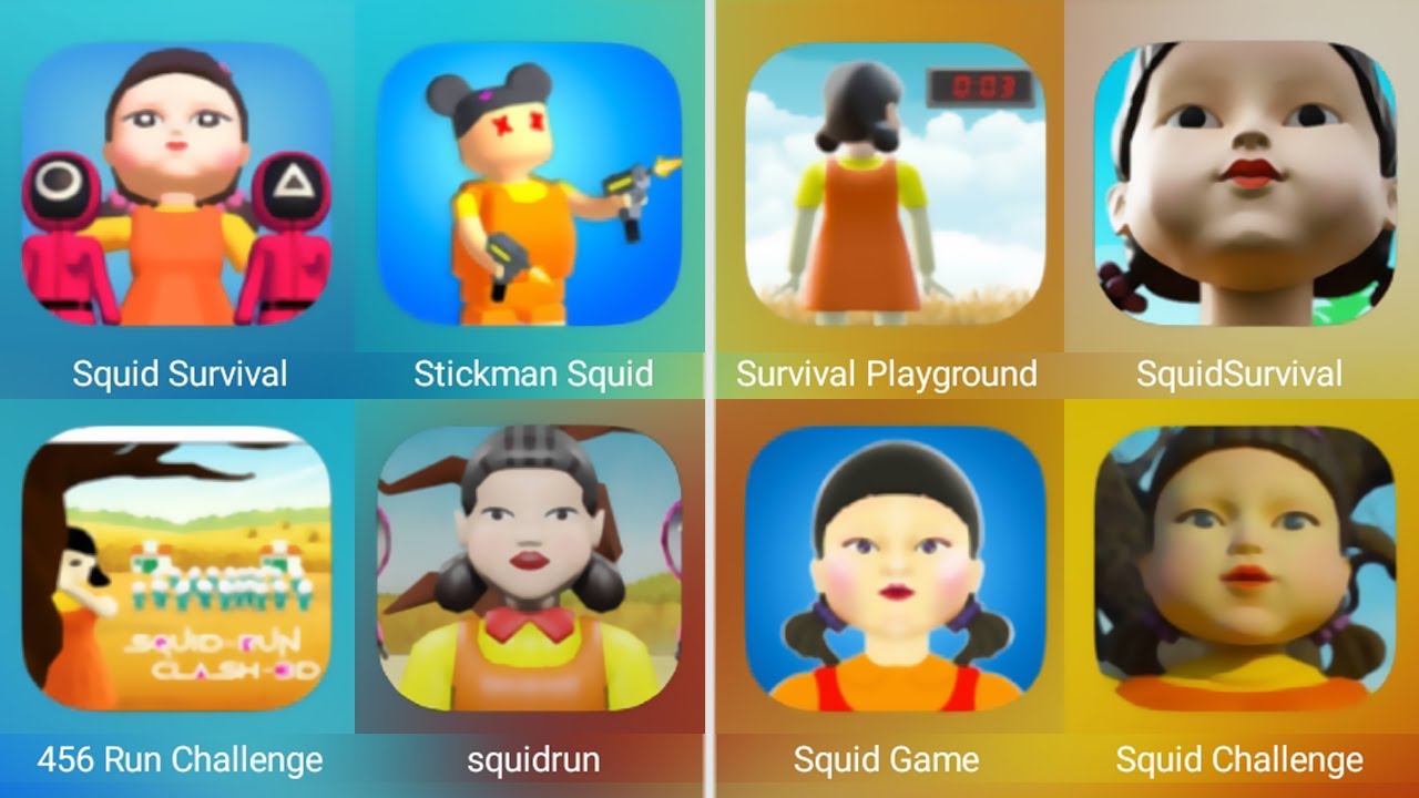 Squid Survival Challenge, Stickman Squid Game, Survival Playground ...
