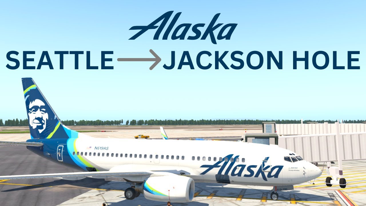 Seattle → Jackson Hole | Level Up 737-700 | Alaska 766 | VATSIM - YouTube