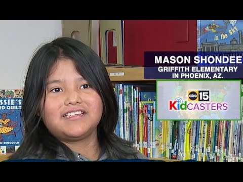 Kidcaster Mason gives your Monday morning forecast from Griffith Elementary School - YouTube