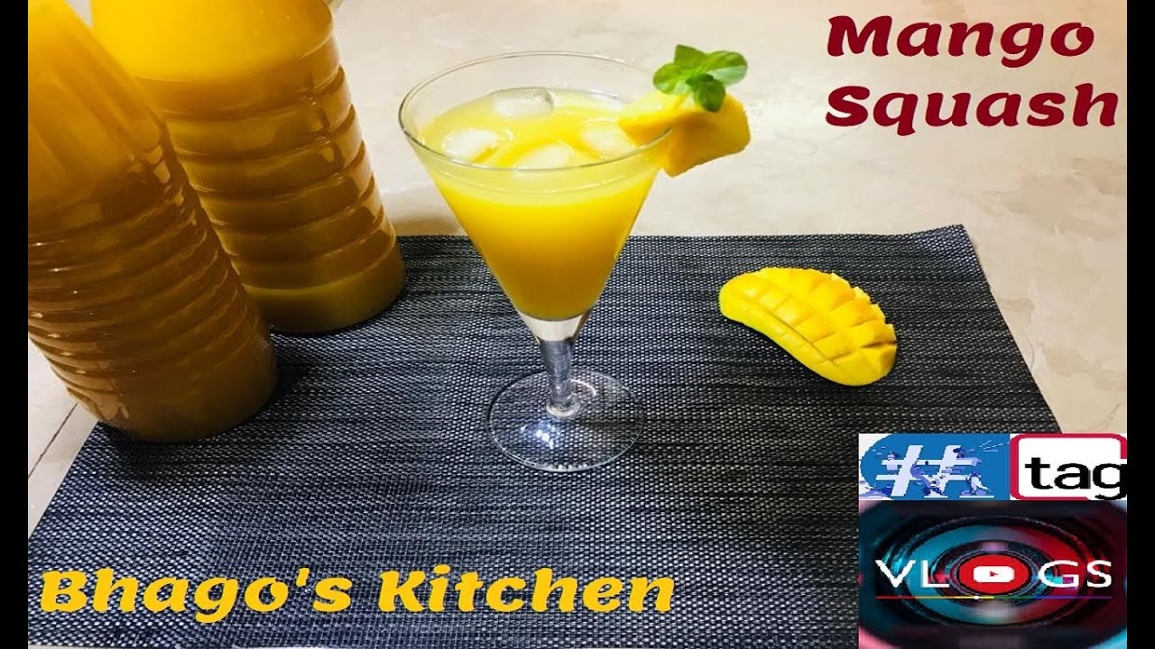Mango Squash (White Chonsa) - Bhago's Kitchen - YouTube