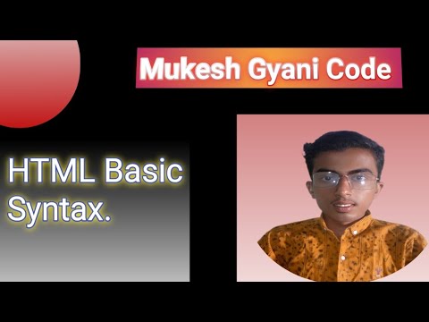 Html Basic Syntax - YouTube