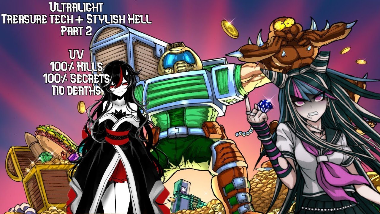 Doom⛧ The Shores of Hell ⛧Treasure tech + Stylish Hell, UV , 100% kills ...