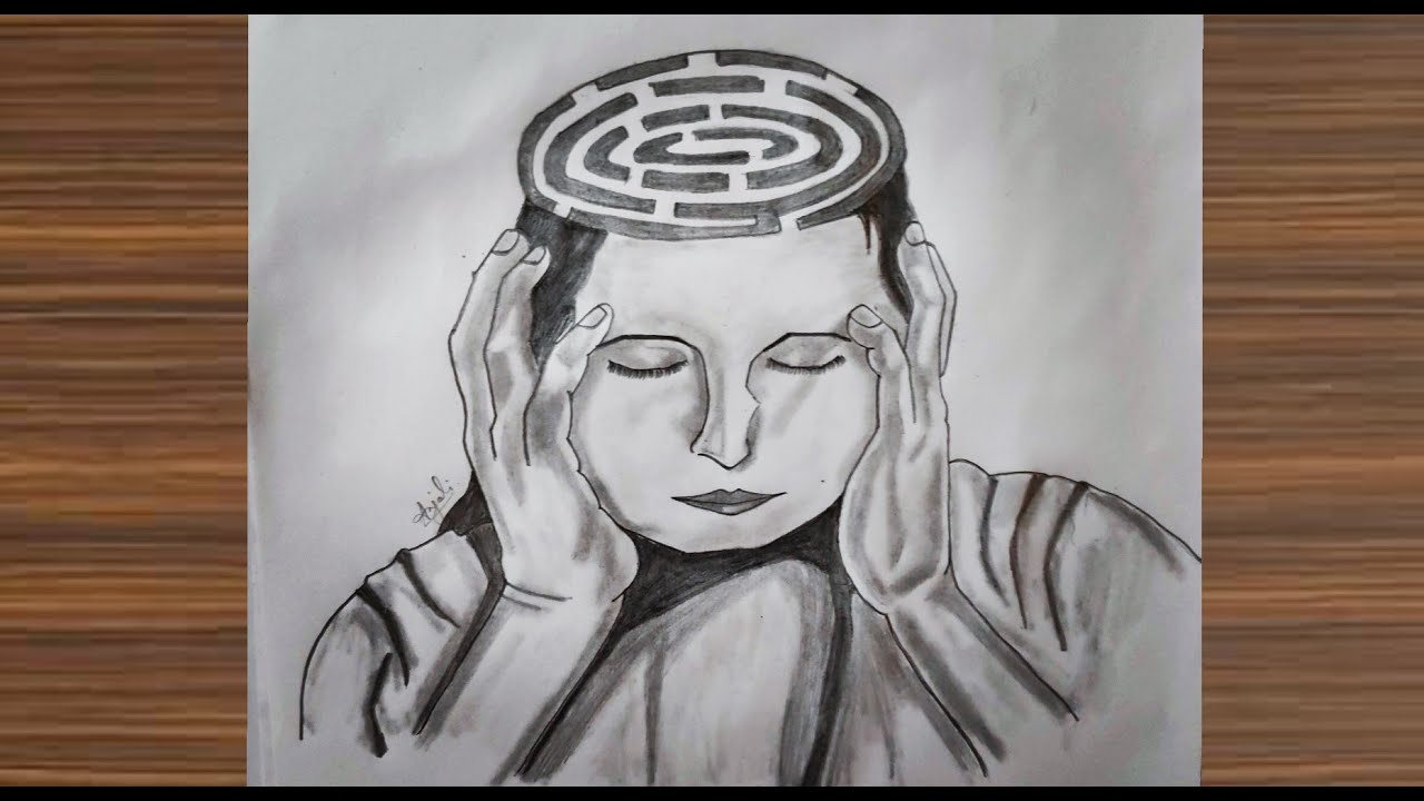 Creative Drawing- Girl with puzzle || How to draw a girl || - YouTube