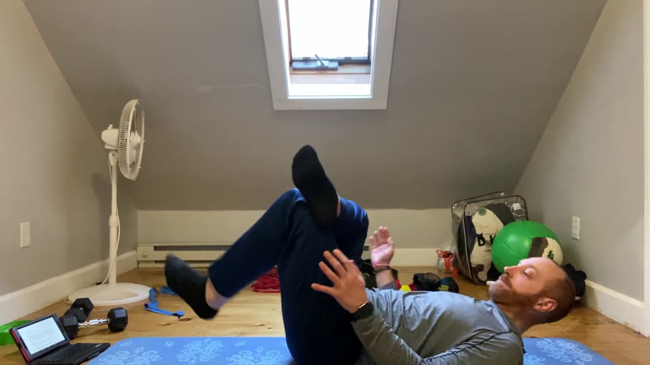 Lying Figure 4 Stretch - YouTube