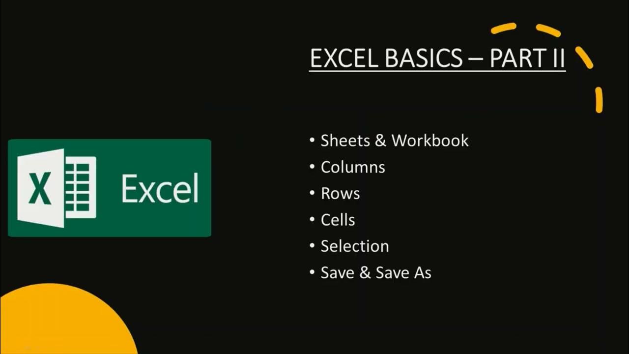 Excel Basic Training Part II - YouTube
