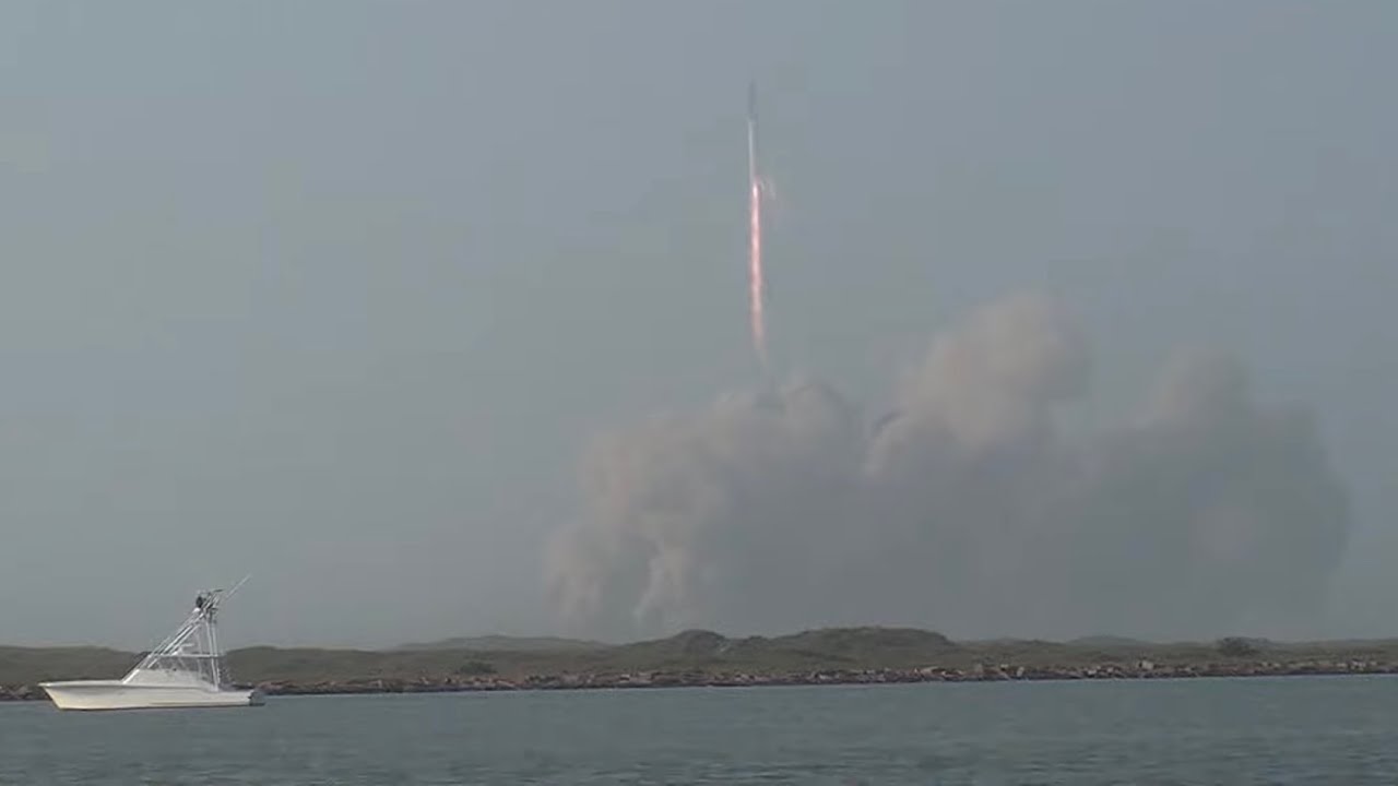 INTENSE Sound of Starship Superheavy Launch and Explosion on OFT-1 ...