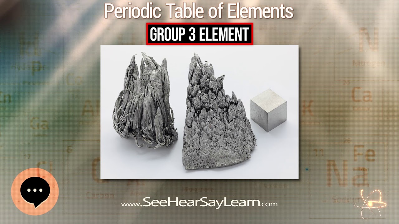 Group 3 element 🔬⚛️🔬 Periodic Table of Elements Series 🔬⚛️🔬 - YouTube