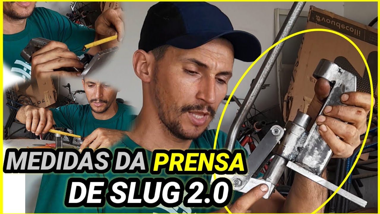 Medidas da prensa de slug..COMO FAZER PRENSA PARA SLUG.....chumbinho ...