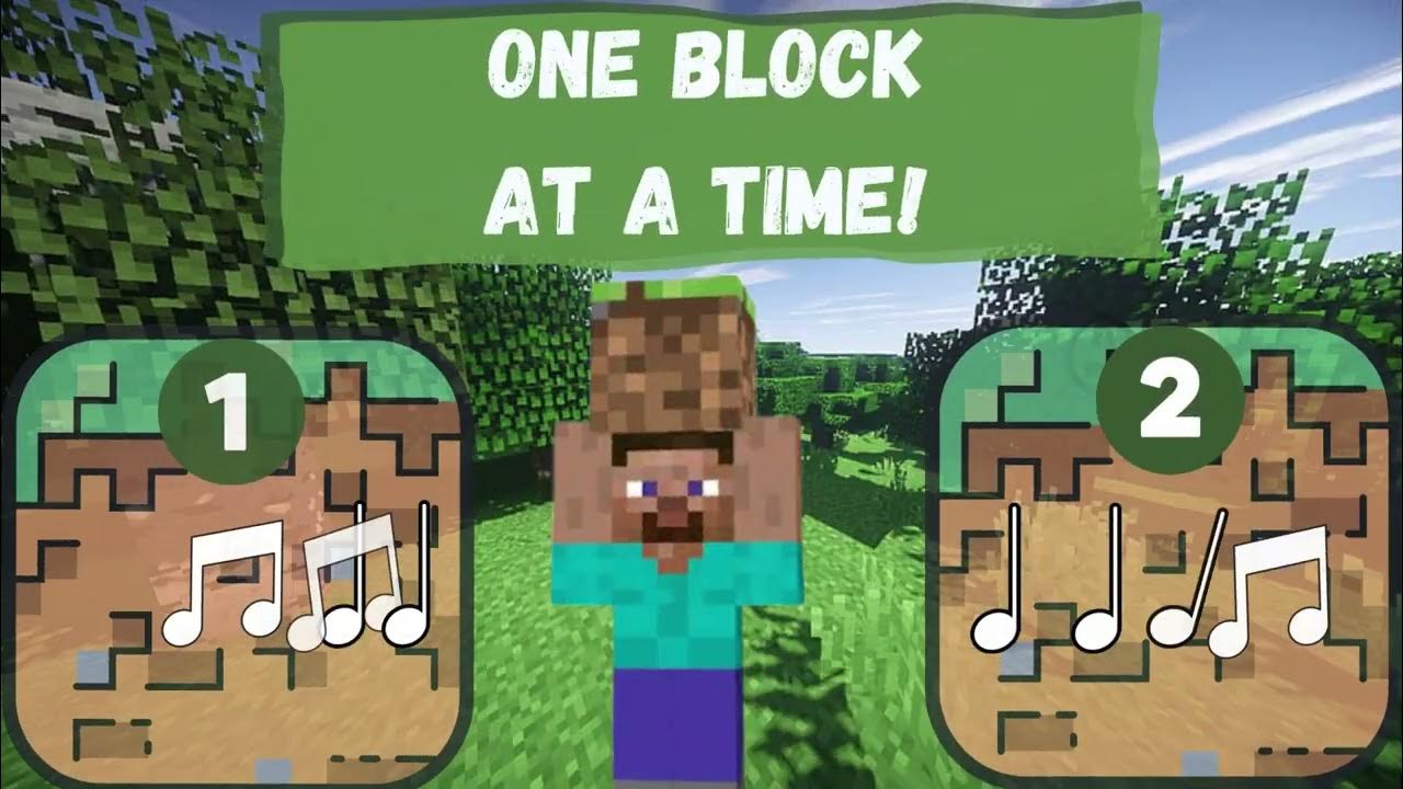 Minecraft Rhythm Matching Elementary Music Activity Ta, Ti-Ti, Rest ...