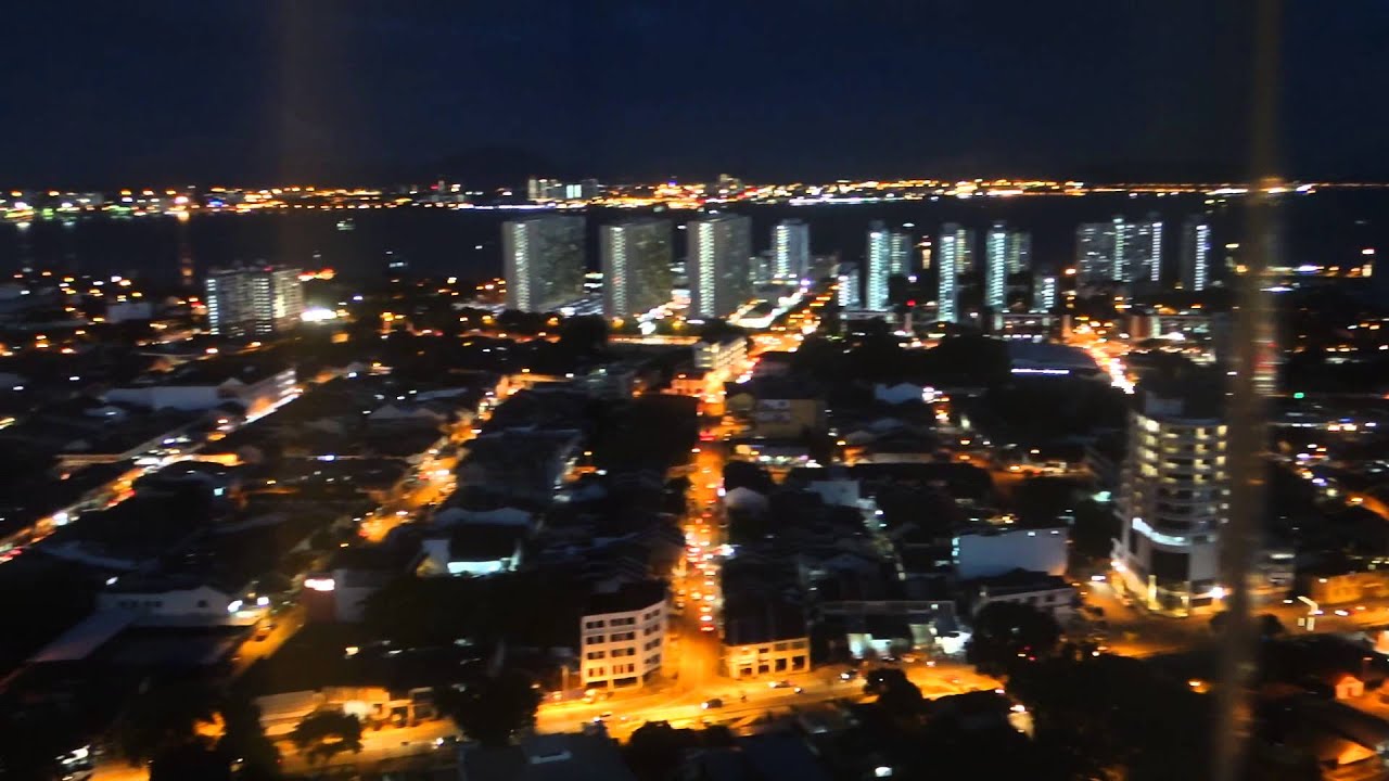 Night View of Penang George Town, Malaysia - YouTube