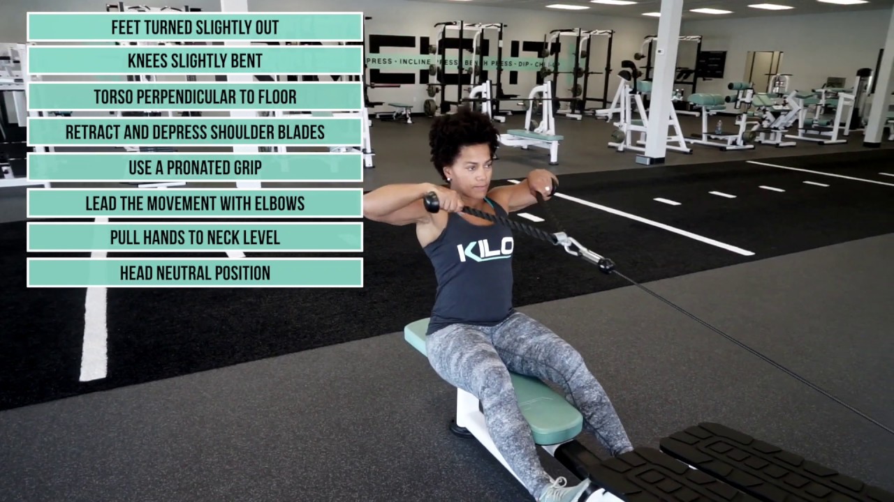 Row - Seated - Rope to Neck | KILO Exercise Demo - YouTube