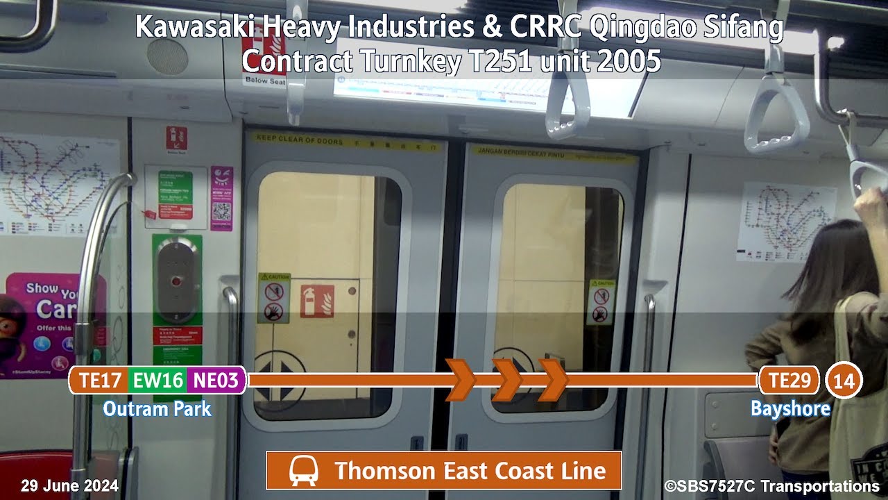 [SMRT TR] CT251 unit 2005 | Outram Park » Bayshore - YouTube
