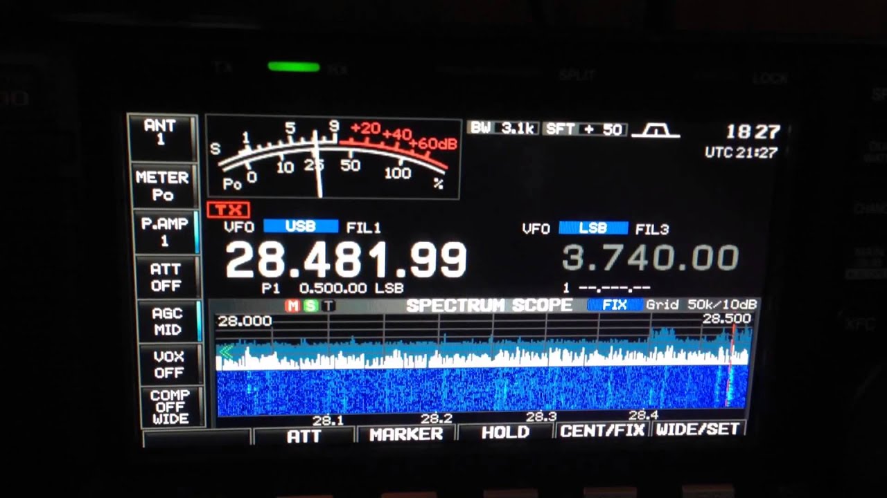 IC 7600 excellent reception with H422 Comet Antenna - YouTube