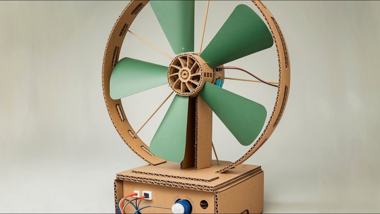 DIY Cardboard Table Fan with Speed Control – Easy and Fun Project ...
