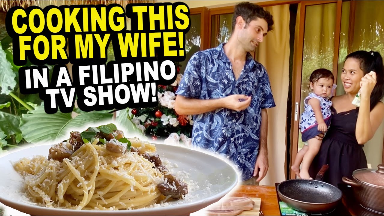 COOKING THIS FOR MY FILIPINA WIFE! GMA TV SHOW PINAS SARAP - YouTube