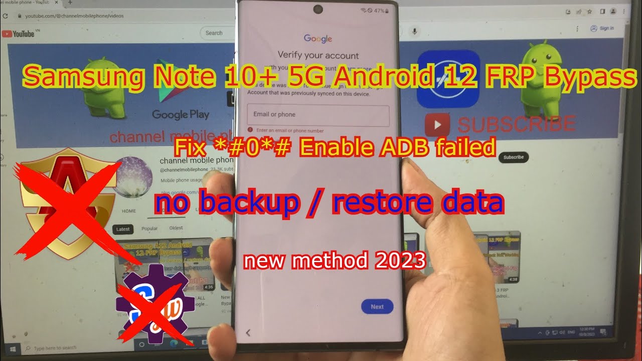 Samsung Note 10+ 5G Android 12 FRP Bypass | ALL Samsung android 11/12 ...