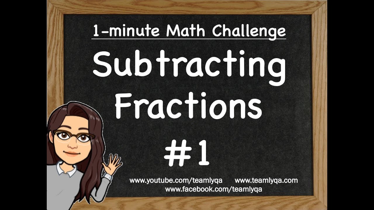 VLOGmas: Subtracting Fractions - YouTube