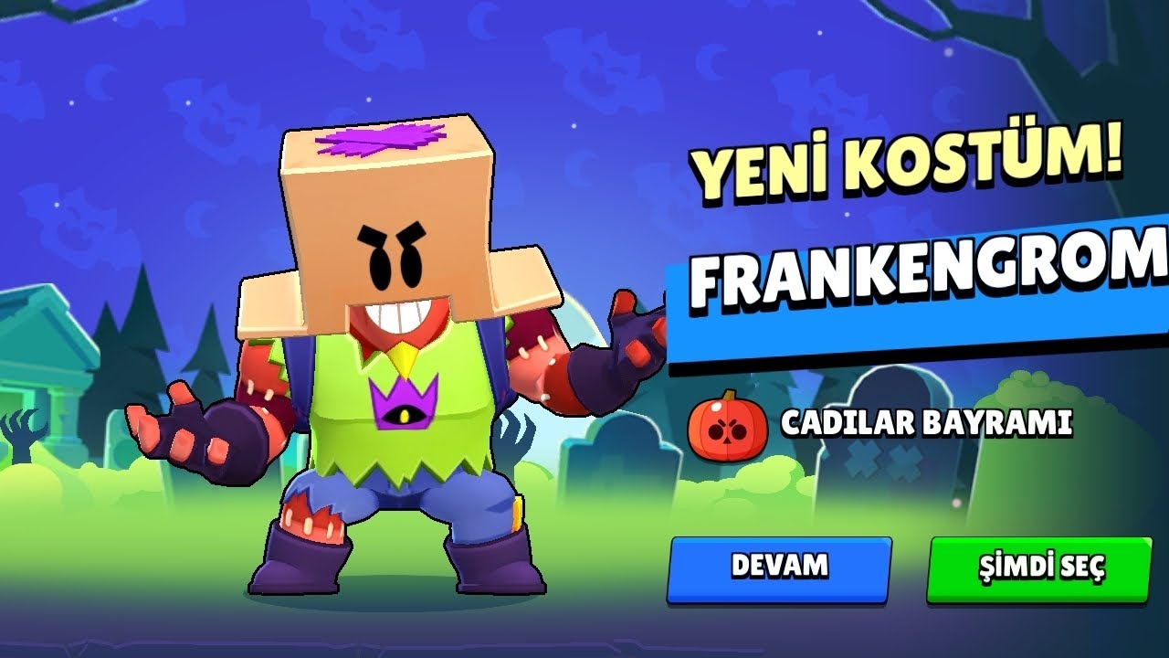BRAWL STARS FRANKENGROM ALDIM😍 - YouTube