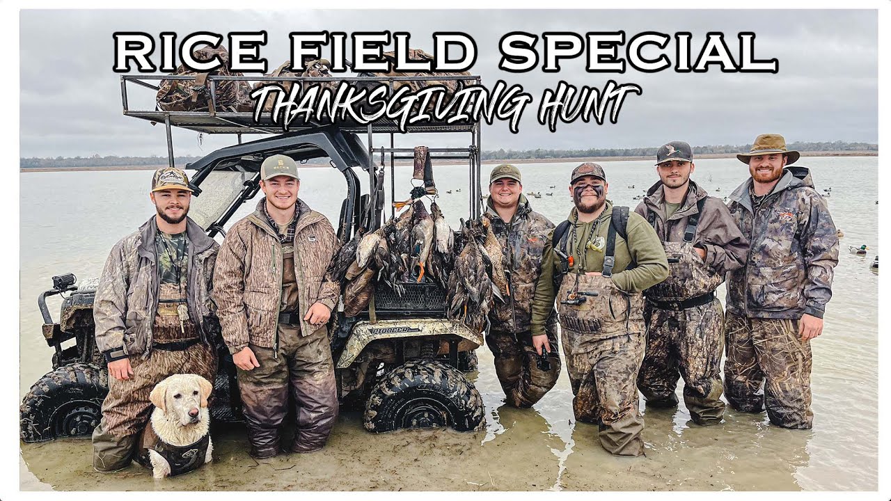 5 Man Limit in a RICE FIELD // Louisiana Duck Hunting // Ep. 2 - YouTube