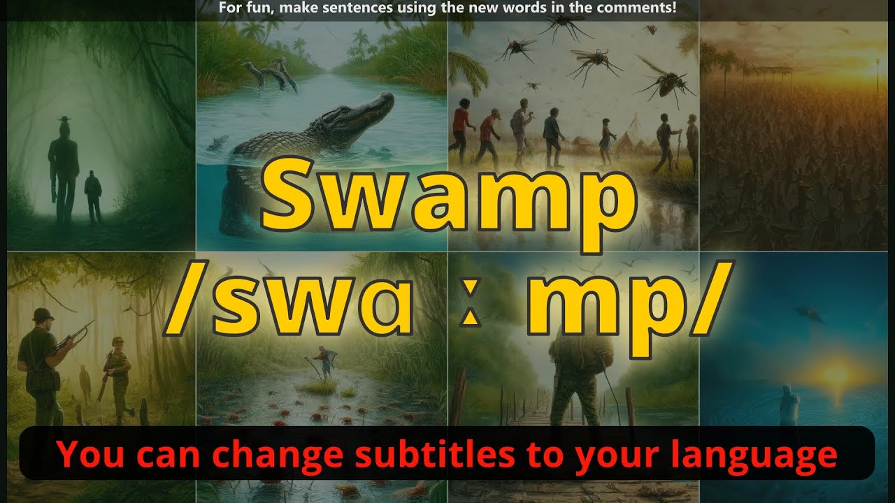 Swamp meaning with 5 examples - YouTube