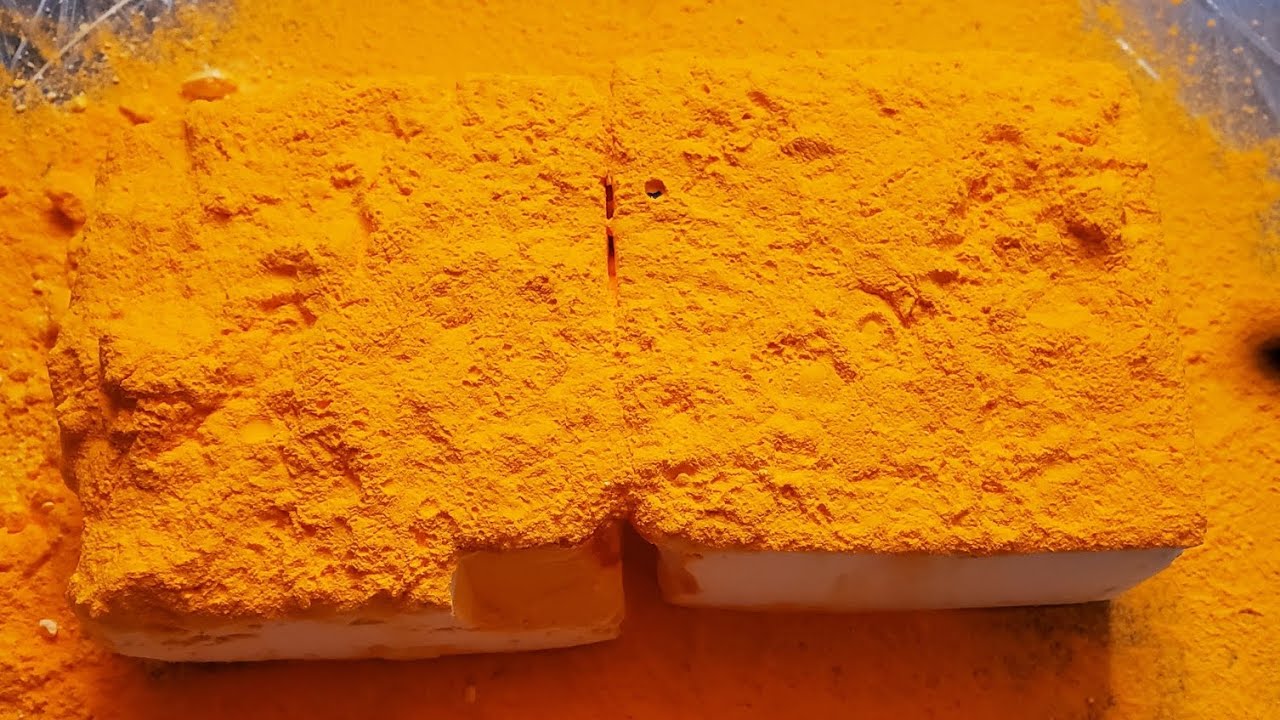 Fresh block holi powder color series |Orange|🏀🎃🧩🍊🥕🧃|ASMR|#4 - YouTube