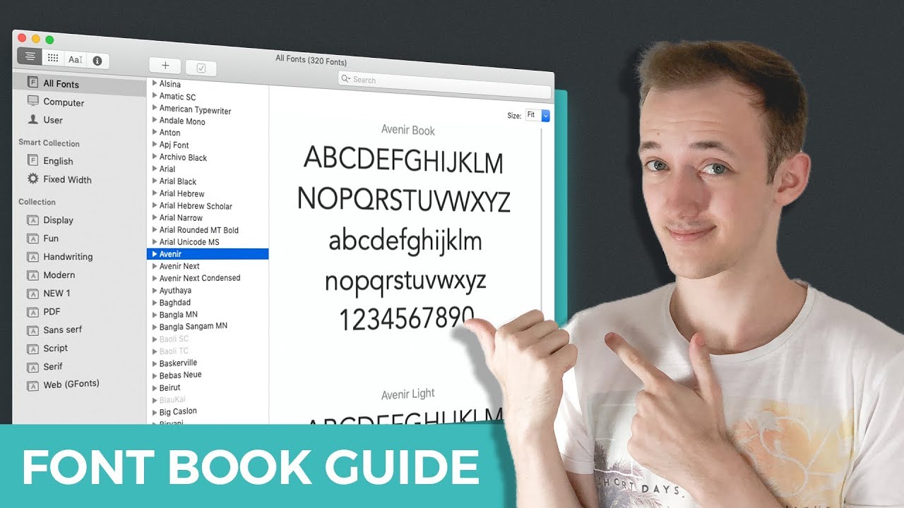 In-depth guide to Font Book - Organizing Fonts - YouTube
