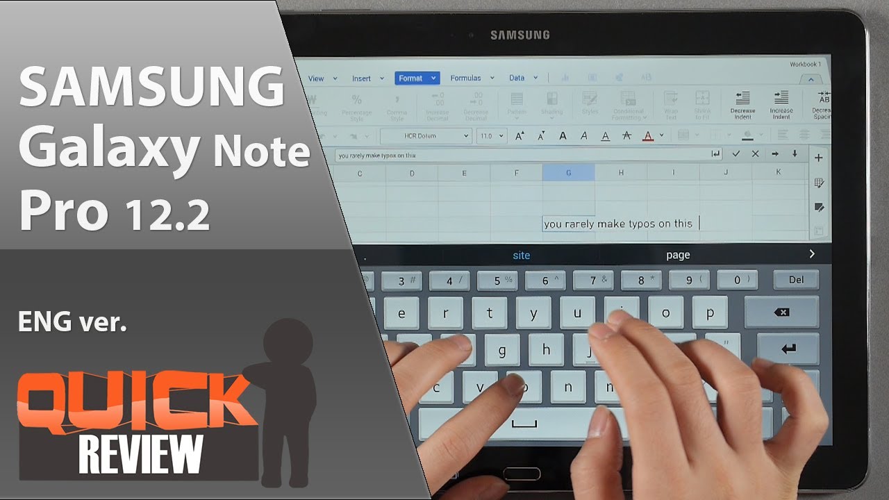 [EN] Samsung Galaxy Note Pro 12.2 Quick Review - YouTube