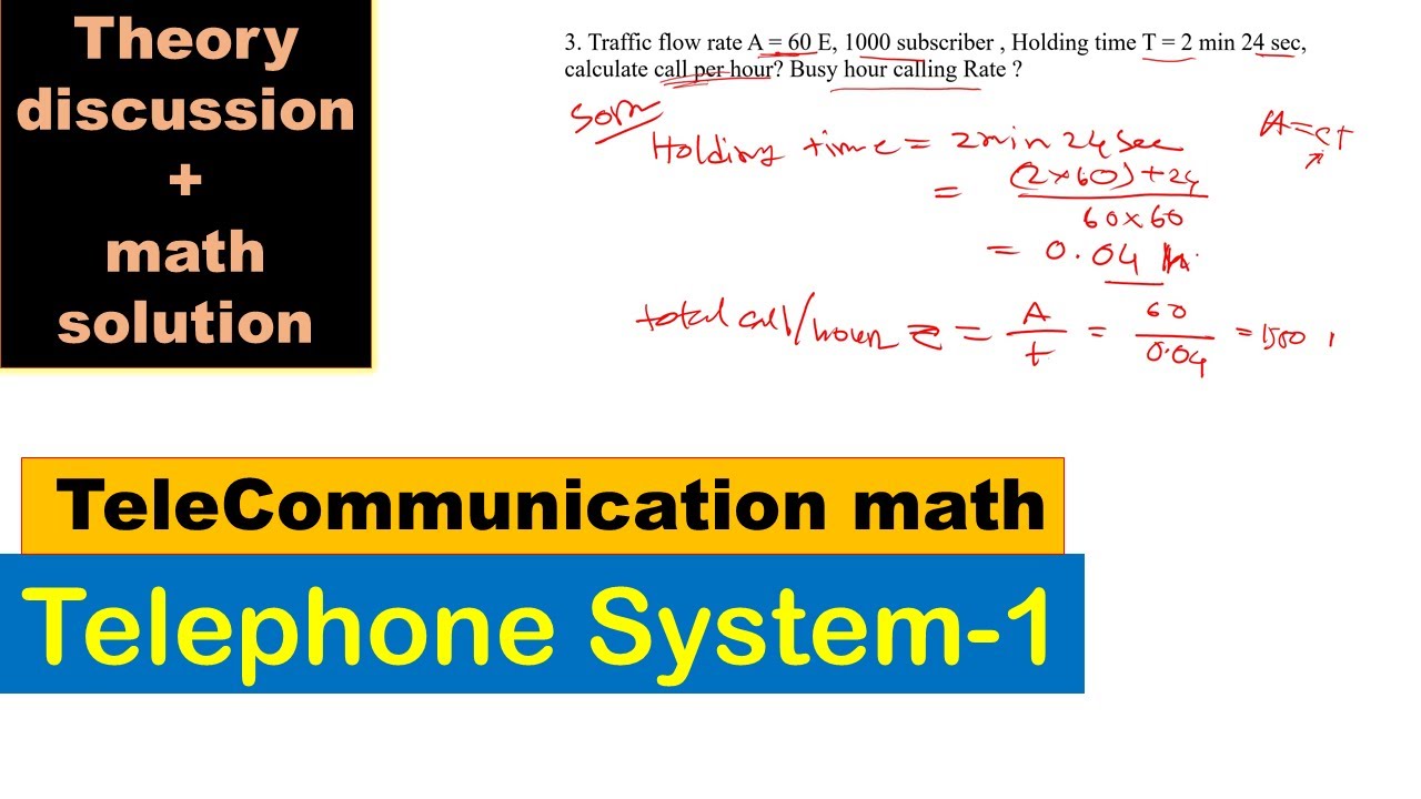 13. Telephone system math solution II part 1II Bangla lecture - YouTube