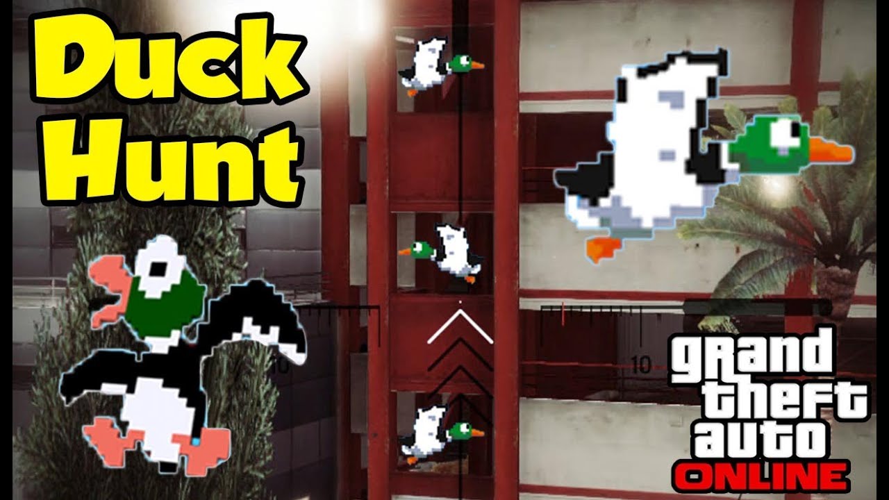 GTA 5 Online - "Duck Hunt" Minigame w/ Youtubers (Funny Moments ...