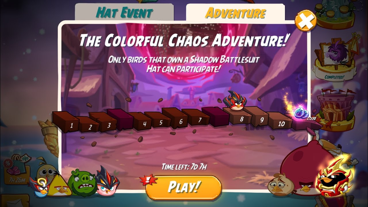 The Colorful Chaos Adventure - Level 8 with 4 Birds (Red,Blues,Bomb ...