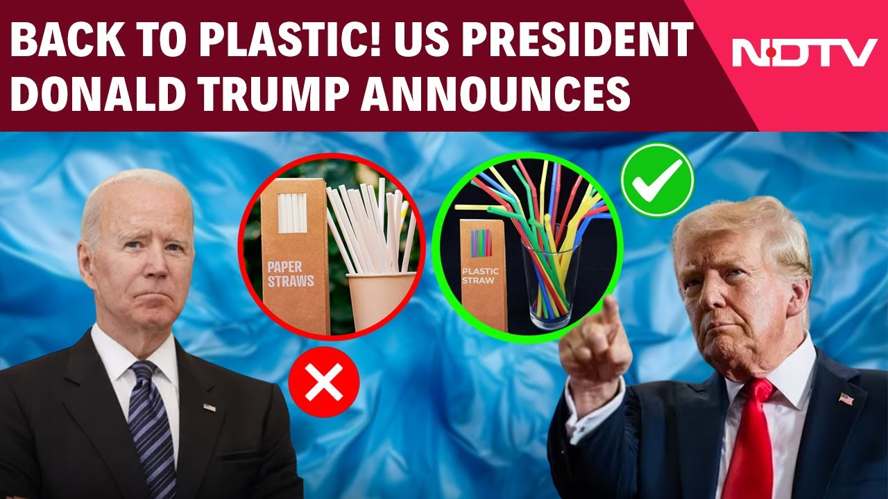 Donald Trump News | Plastic To Replace Paper Straw Again? US President ...