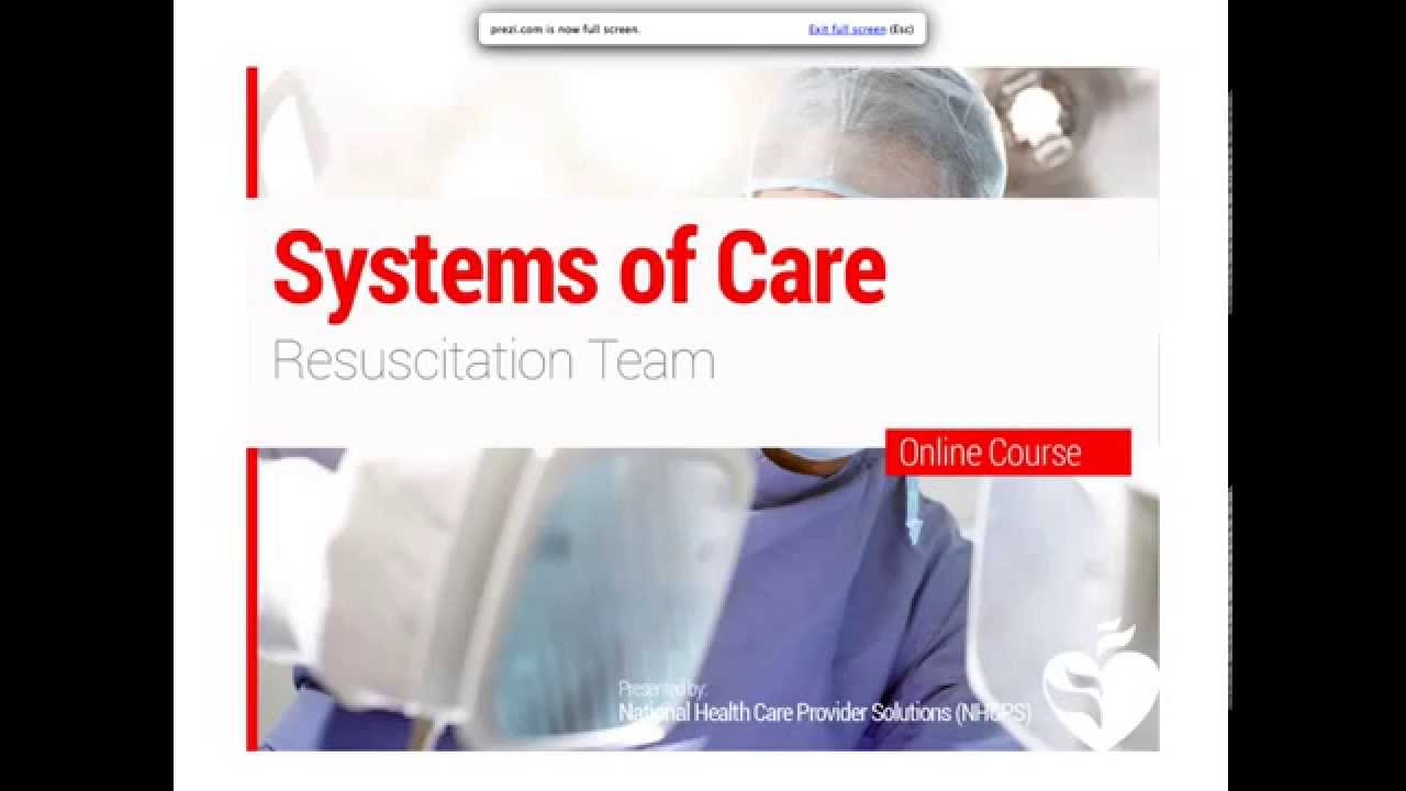 ACLS - Systems of Care - Resuscition Team - YouTube