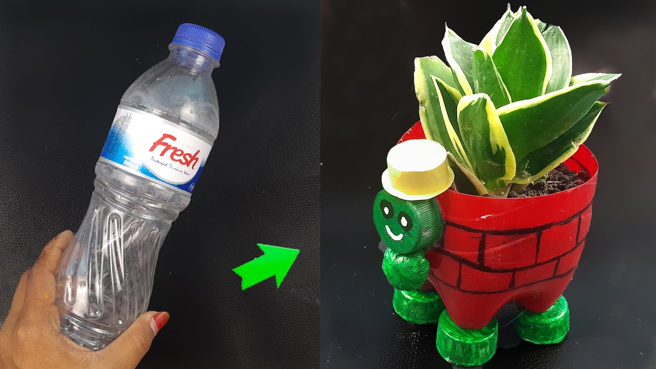 DIY Tortoise Planter With Crassula Plant | Vastu plants | Plastic ...