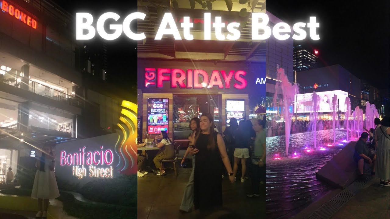 BGC High Street explored by walk. Work hard, party harder on a Friday ...