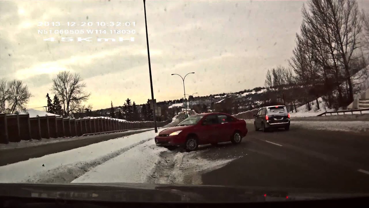 Winter driving with bad winter drivers (short) - YouTube