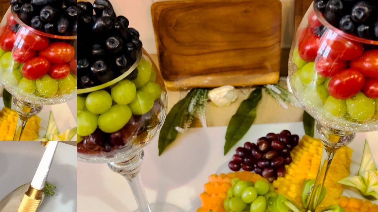 Fruit Centerpiece Tutorial / How To Make Elegant Fruit Display ...